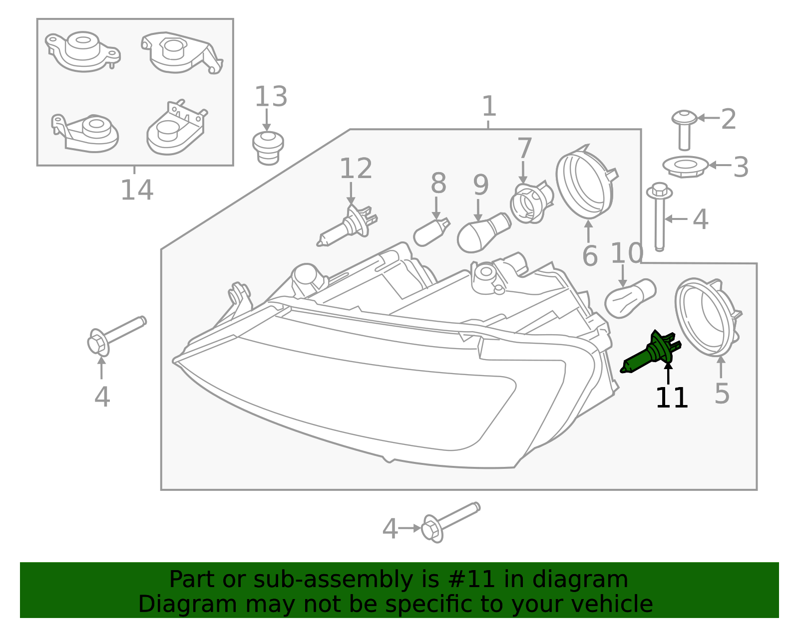 1998-2024 Volkswagen Low Beam Bulb N-103-201-02 | OEM Parts Online