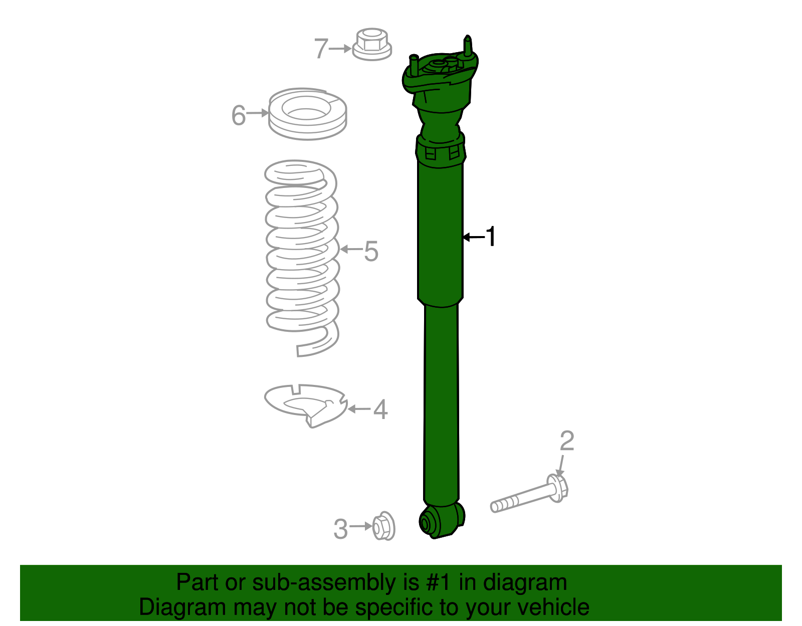 204-326-06-00 - Shock Absorber 2012-2015 Mercedes-Benz | Mercedes-Benz ...