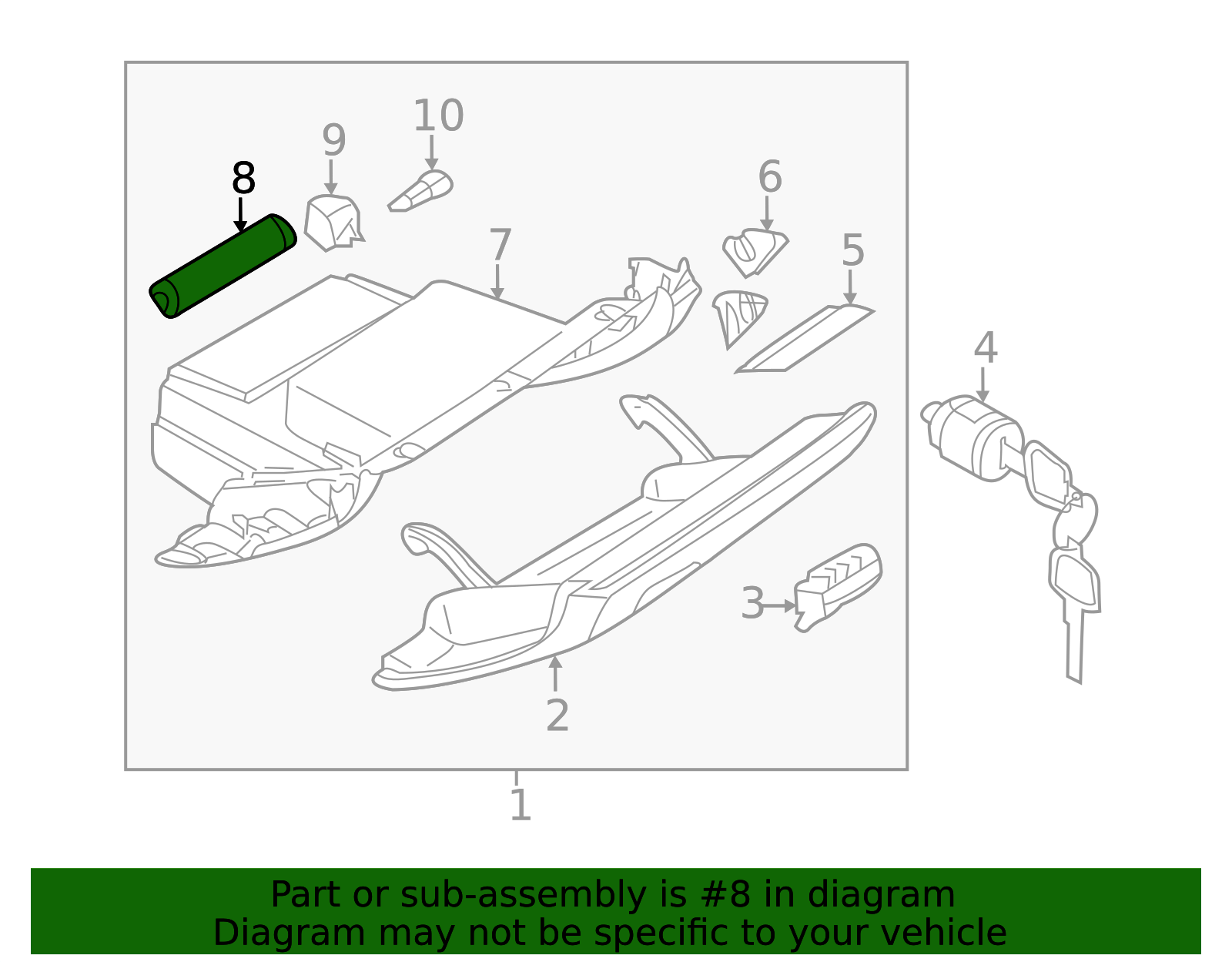 68513-1AA0A - High-Quality Glove Box Support for 2009-2014 Nissan ...