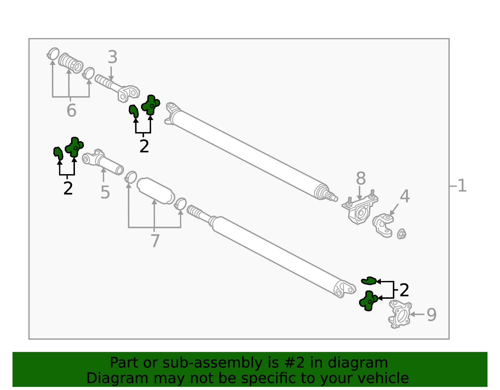 84555910 - 2019-2025 GM - Drive Shaft Universal Joint | Partners Chevy