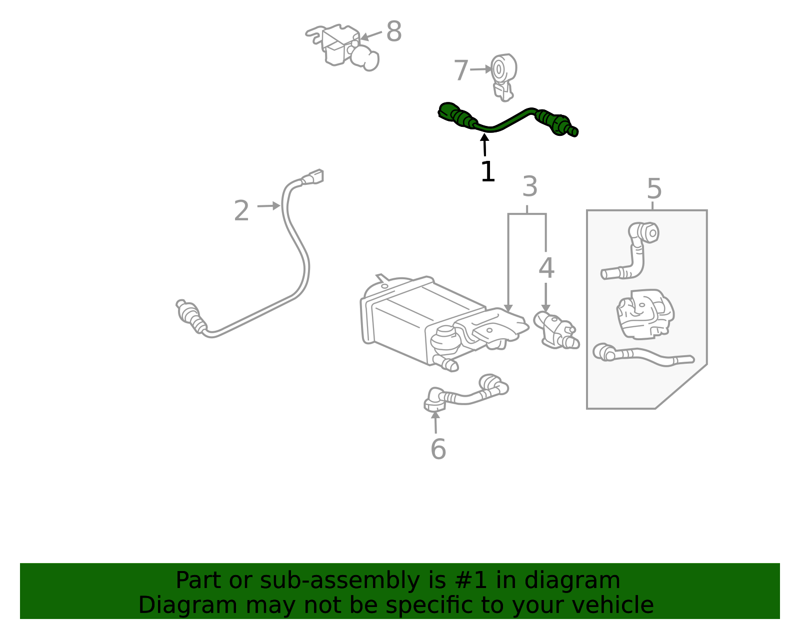 89467-33040 - Oxygen Sensor Longo Toyota Parts