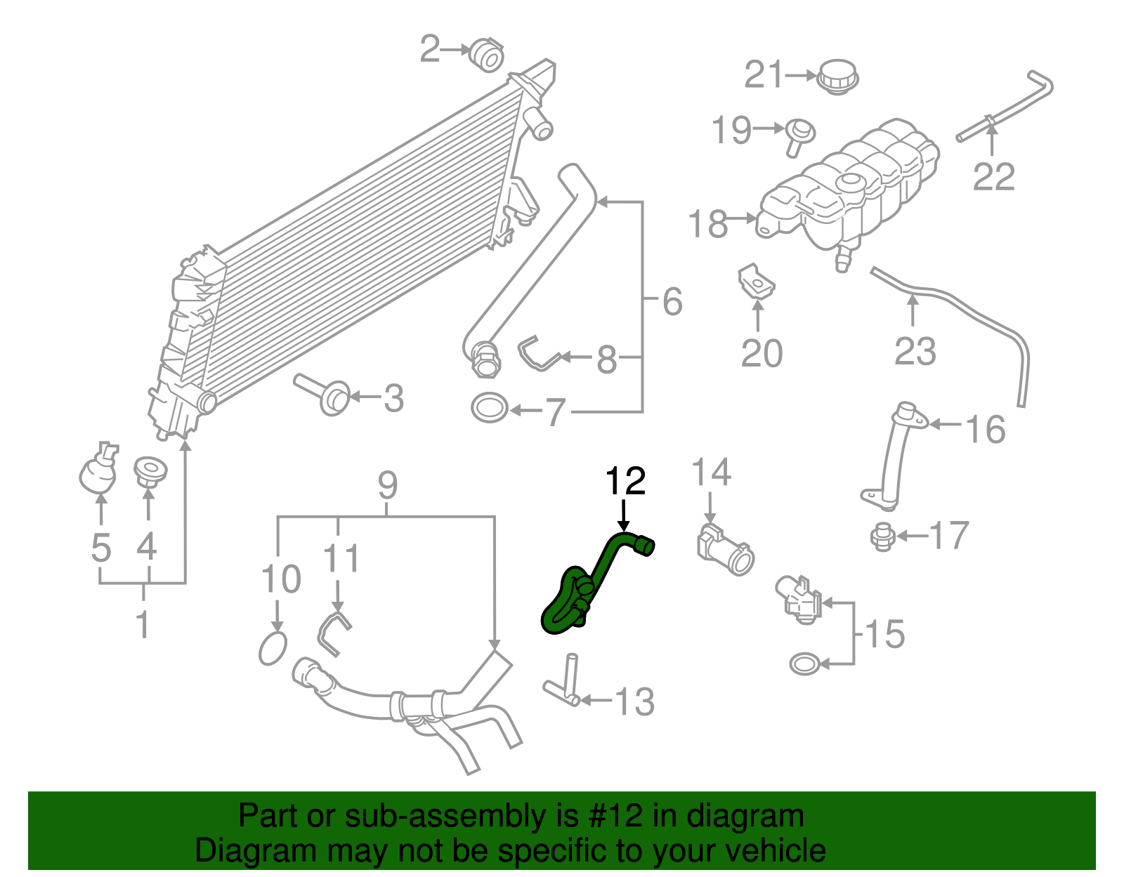 Genuine OEM Ford Part - Hose JL3Z-8A577-A | Genuine OEM Ford Parts ...