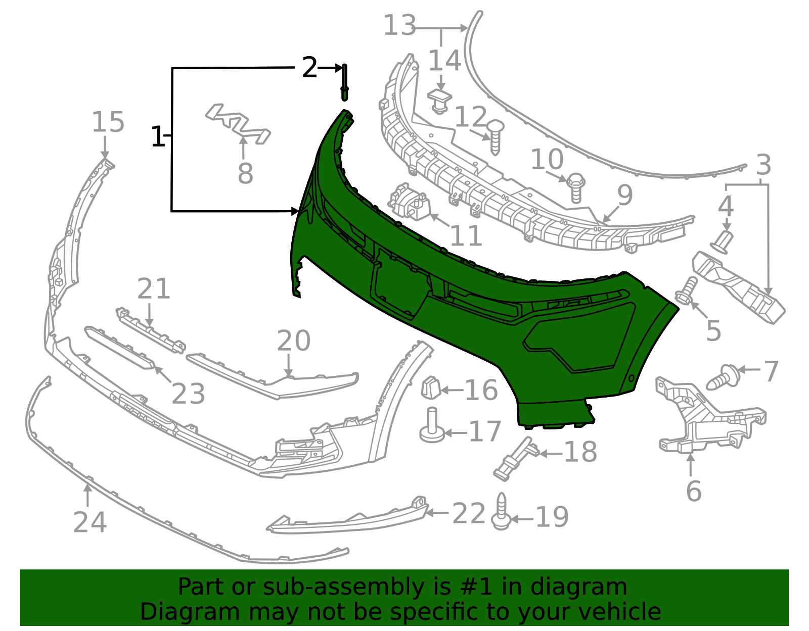 86510-AO000 - Bumper Cover 2023-2025 Kia Niro EV | Kia.Parts Store