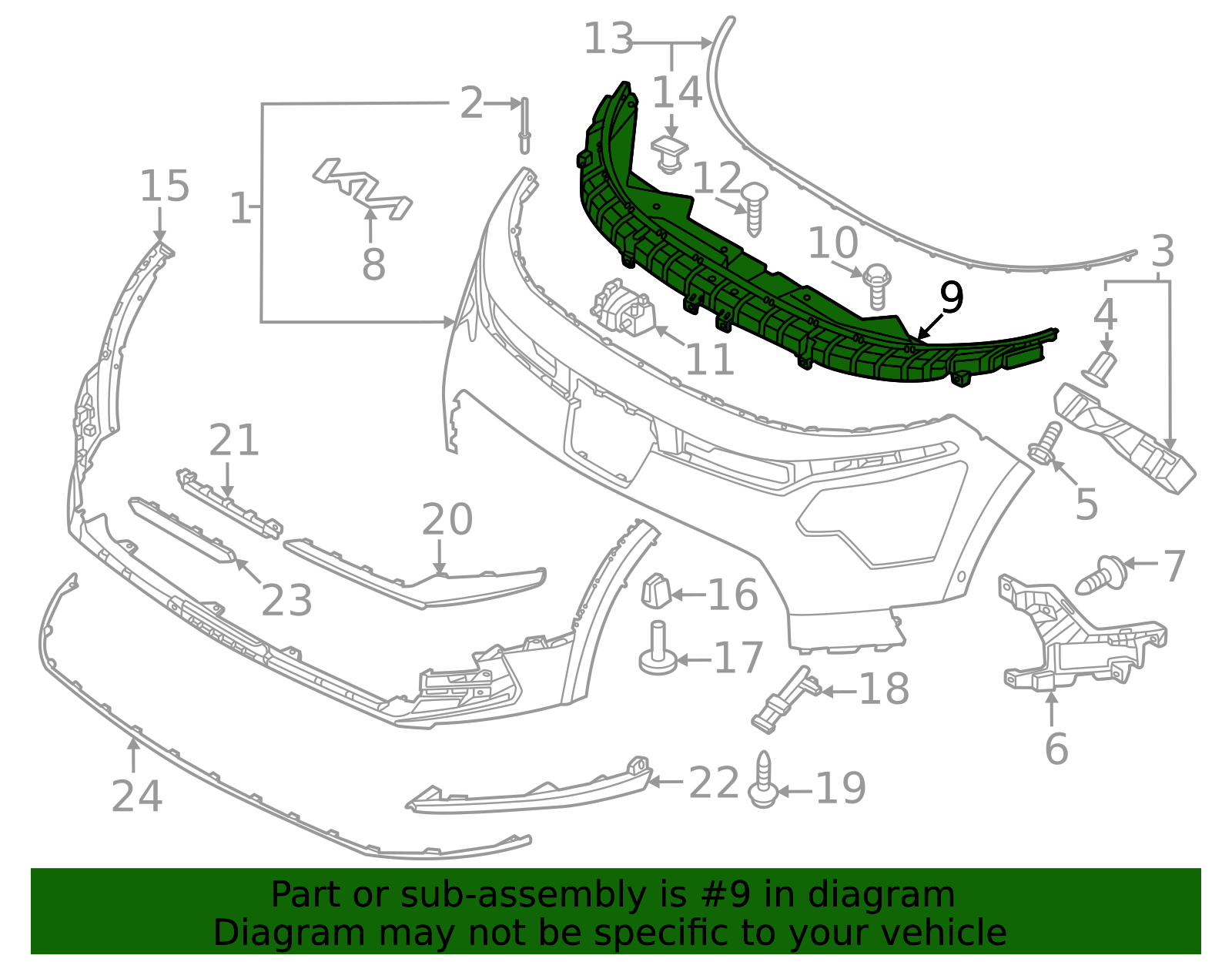 86391-AO000 - Upper Reinforced 2023-2025 Kia Niro EV | Kia.Parts Store