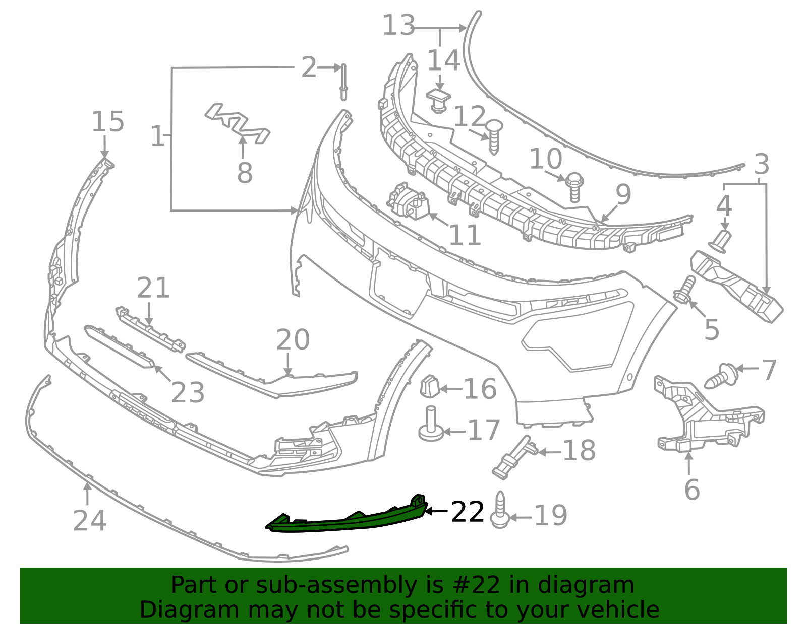 86597-AO000 - Lower Molding 2023-2025 Kia Niro EV | Kia.Parts Store