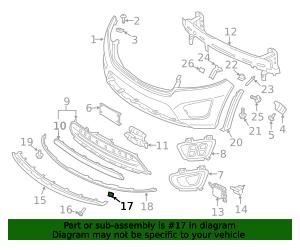 86679-1U200 - Bumper Cover Retainer Nut 2016-2020 Kia Sorento | Kia ...