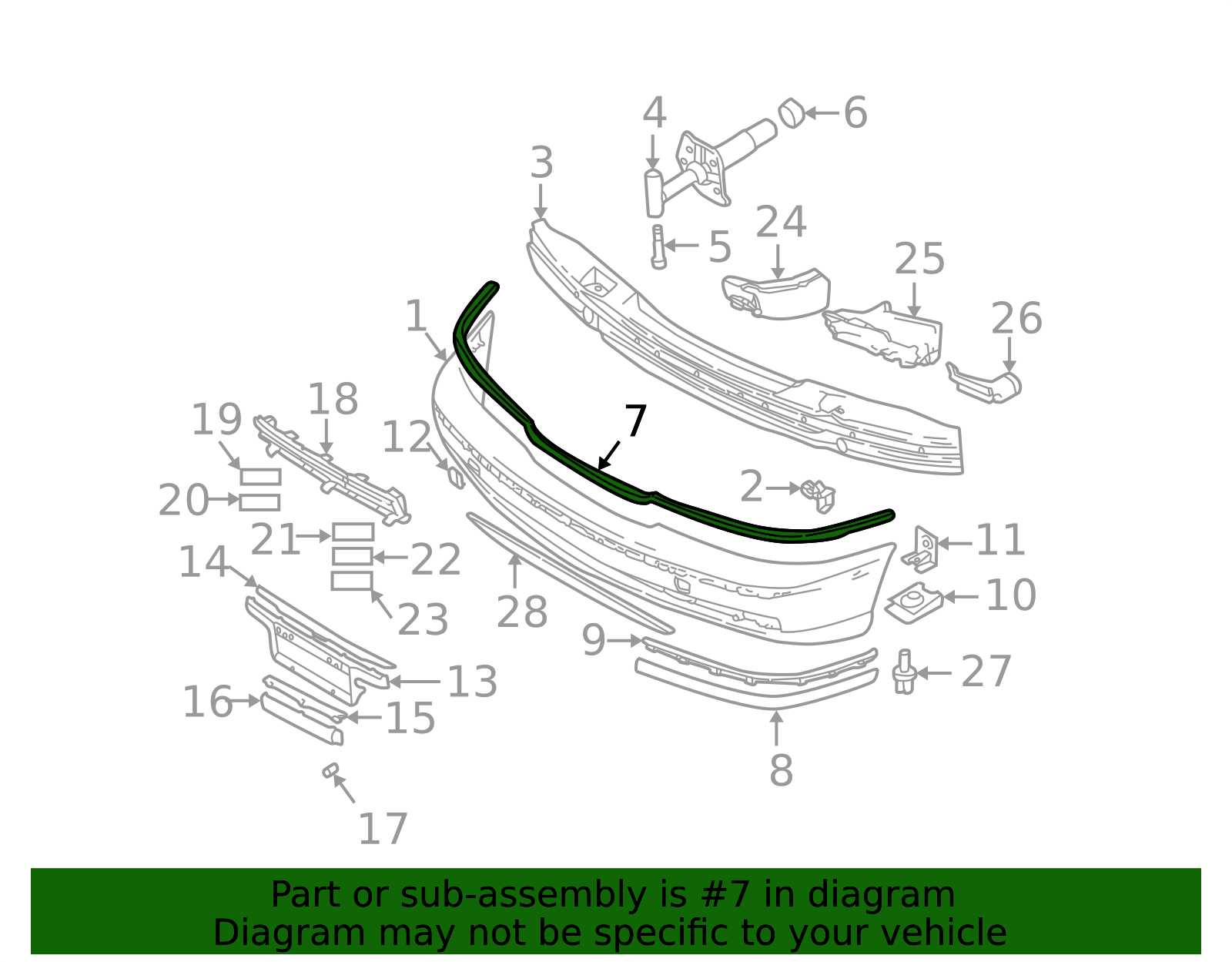 51118191149 - 1997-2006 BMW Bumper Cover Gasket (51-11-8-191-149) | BMW ...