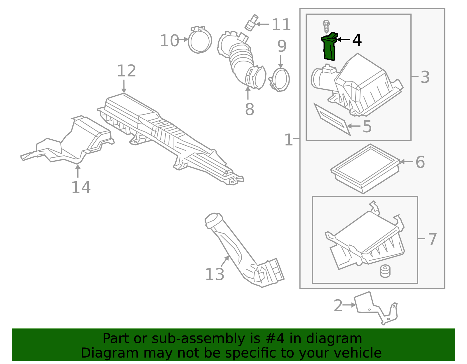 Air Mass Sensor 22204-24010 | OEM Parts Online