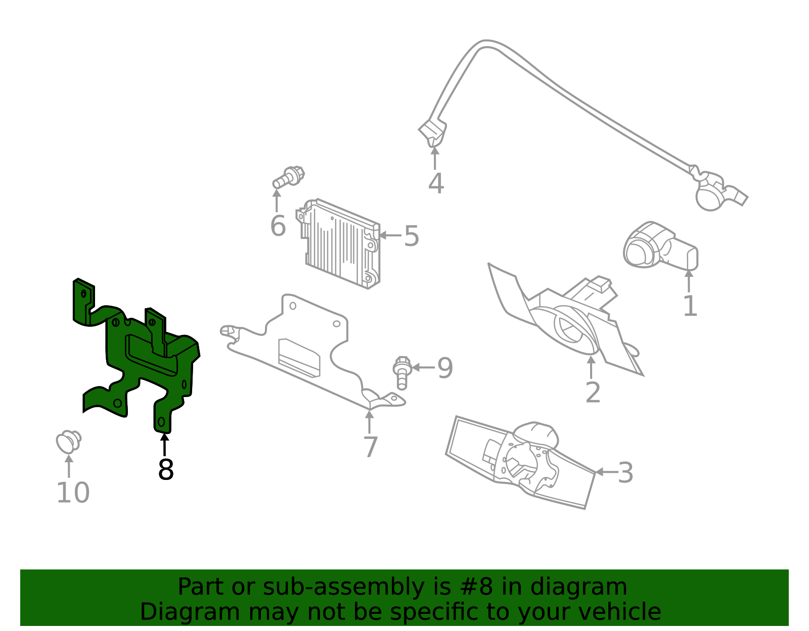 28452-5NA1B - Bracket 2019-2025 INFINITI | Infiniti Wholesale Direct