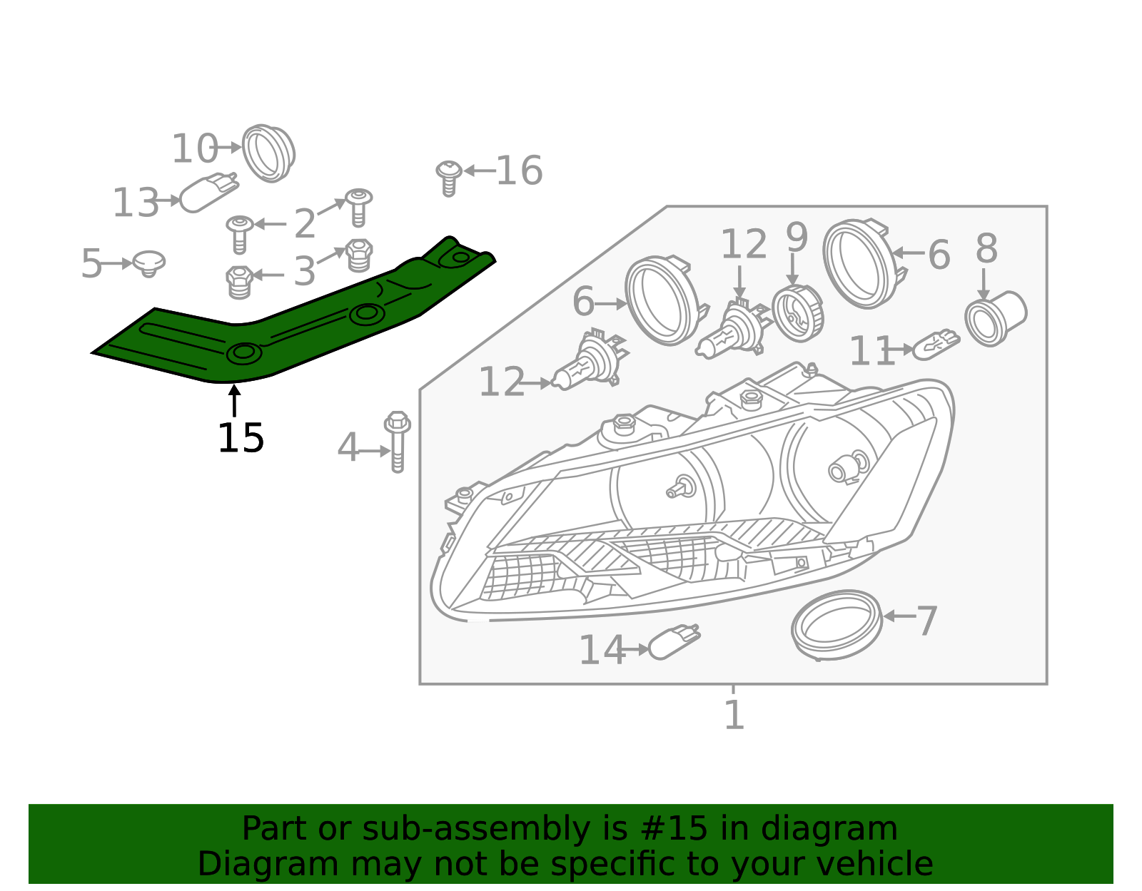 561-805-931 - Mount Bracket 2012-2015 Volkswagen Passat | Volkswagen ...