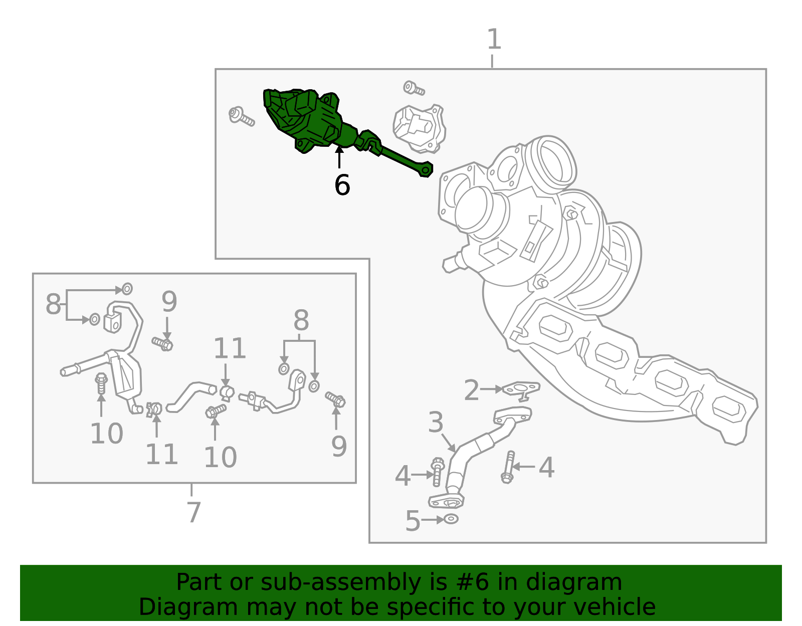 2019-2020 Cadillac CT6 Driver Side Turbocharger Wastegate Actuator ...