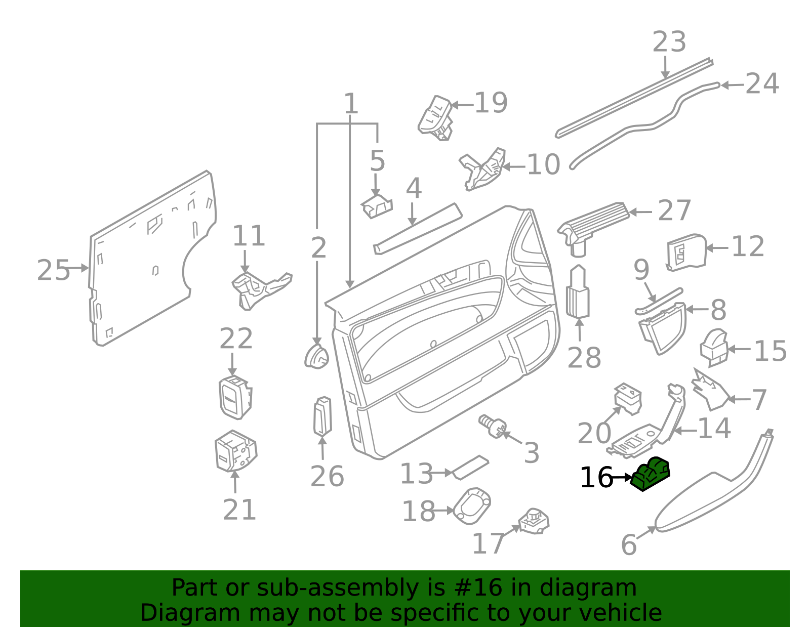Audi Door Window Switch - Power Window Control - Part #4F0-959-851-F ...