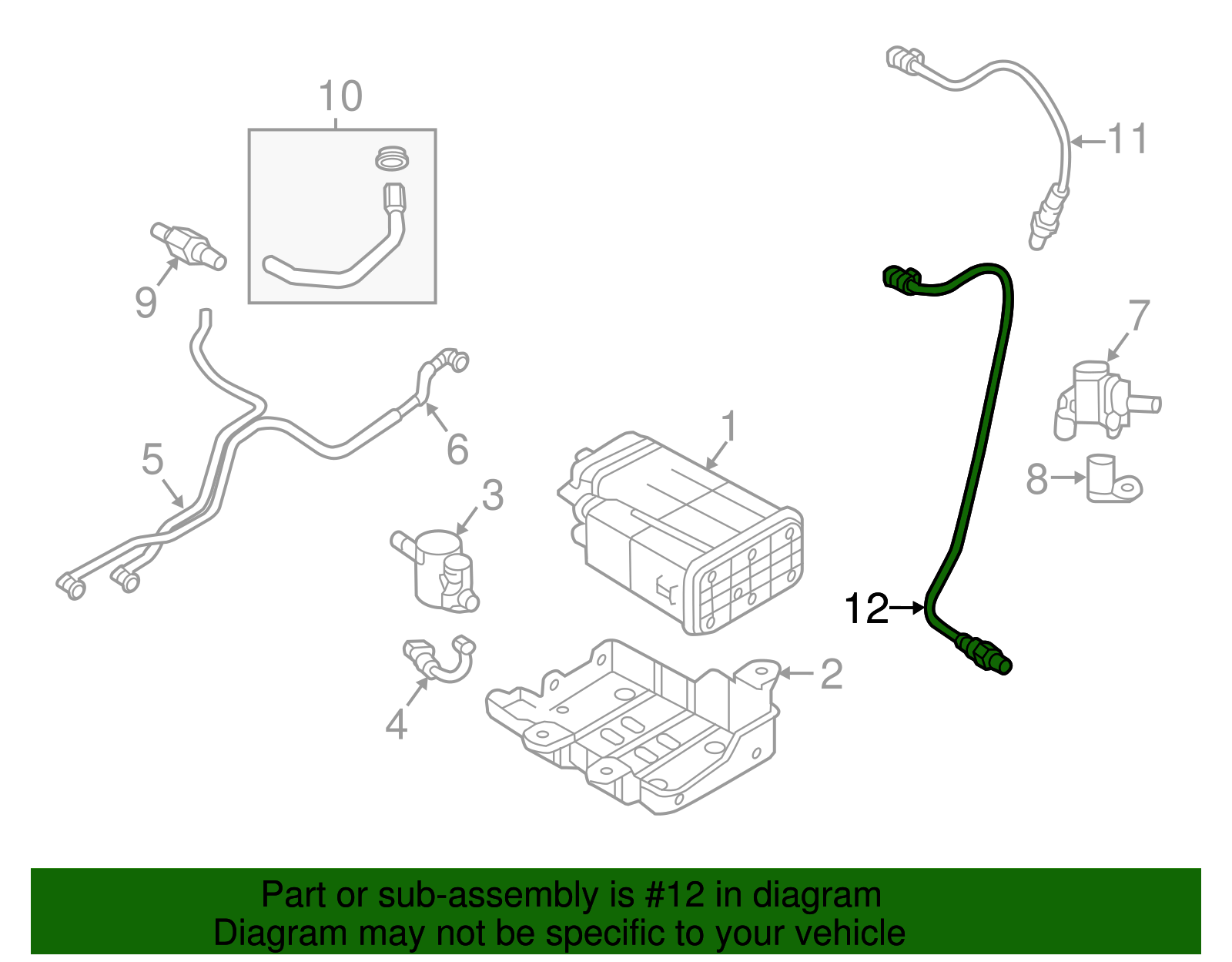 2011-2018 Kia | Oxygen Sensor | 39210-3CBB0 | Kia Auto Parts