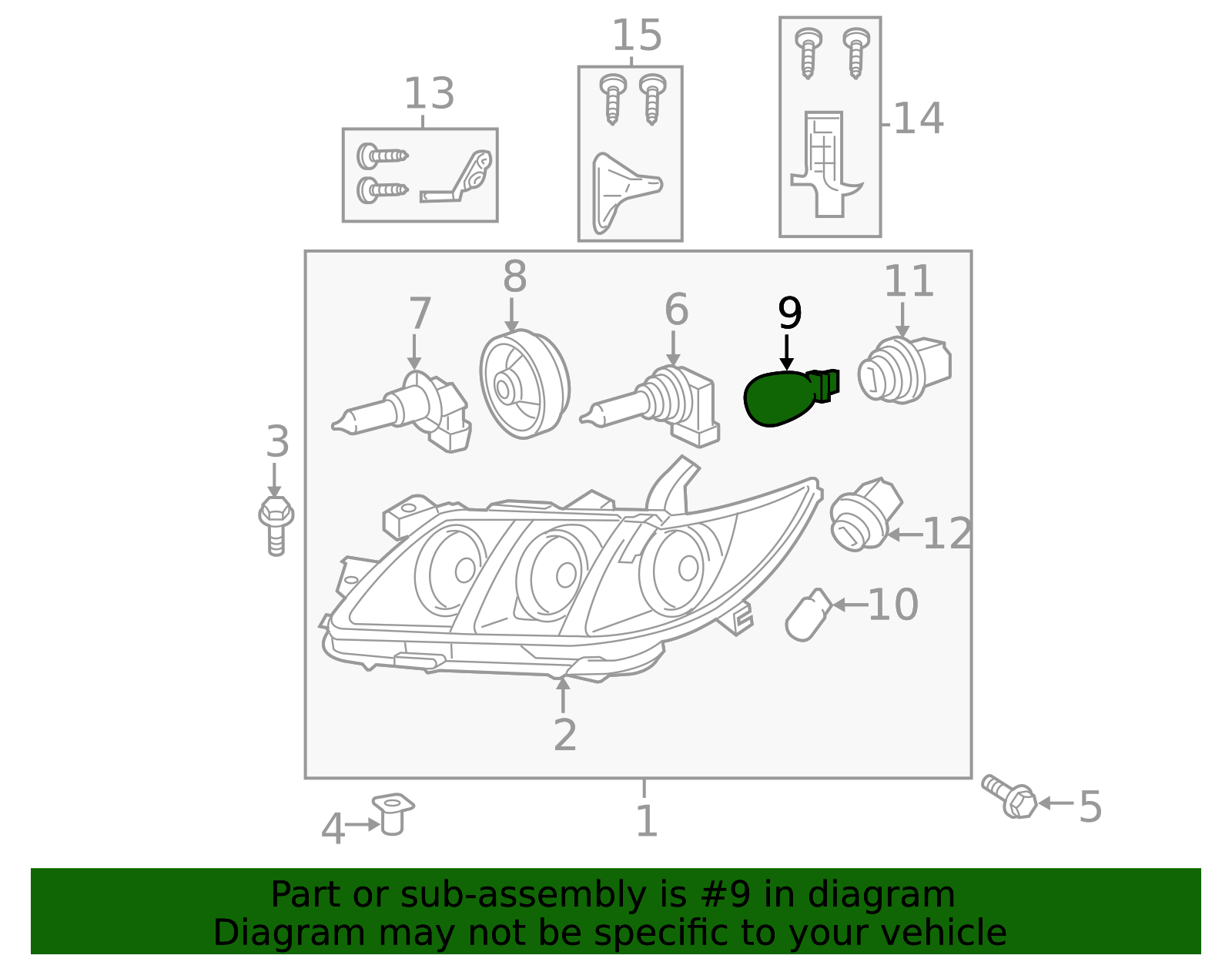 2007-2013 Toyota Signal Lamp Bulb 90981-AF003 | Toyota Parts Center