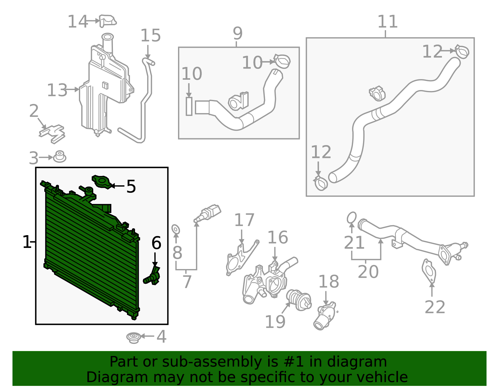 2018-2020 Toyota Radiator Assembly 16400-WB002 | Toyota Parts Center
