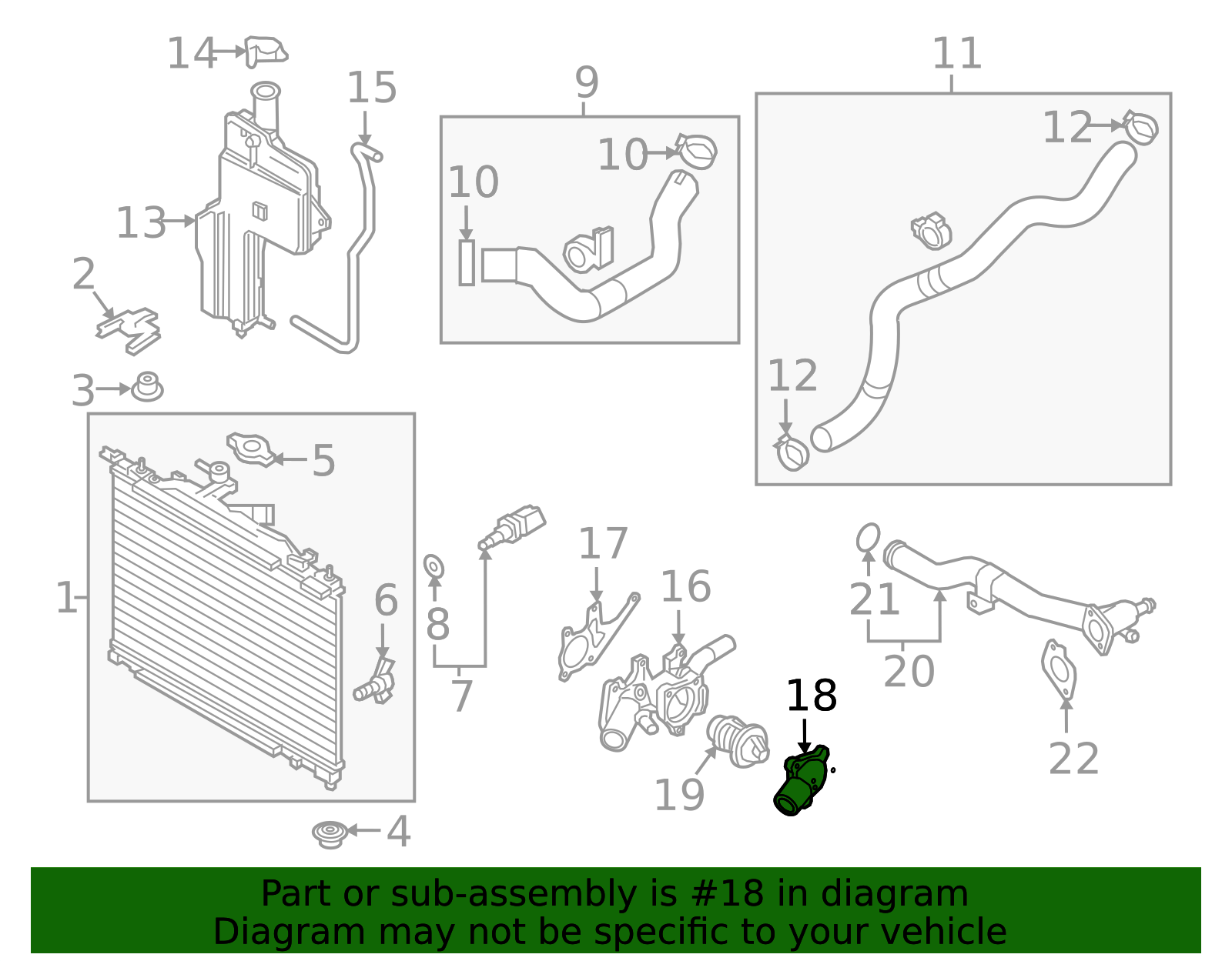 2016-2020 Toyota Water Inlet 16321-WB001 | MotorMotor