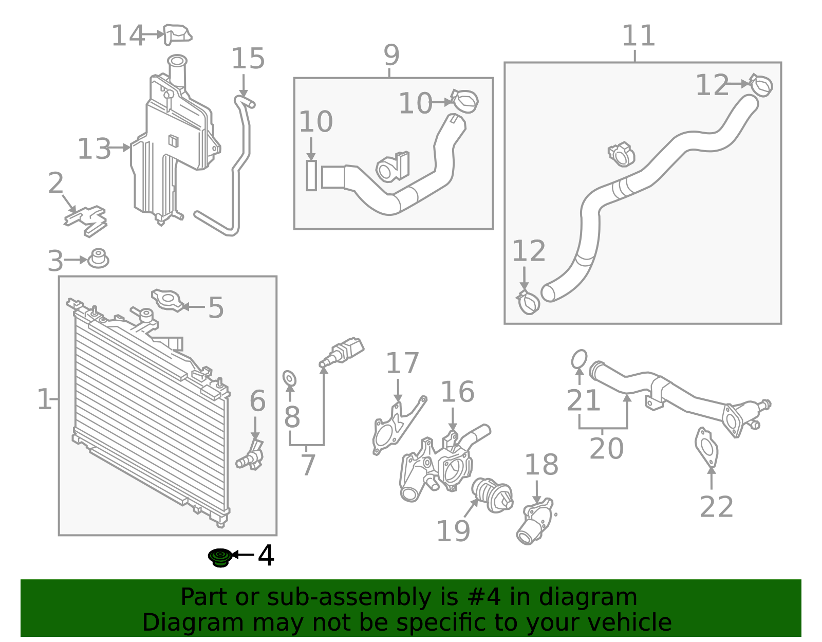 2016-2020 Toyota Radiator Assembly Lower Bracket 90118-WBB09 | Toyota ...