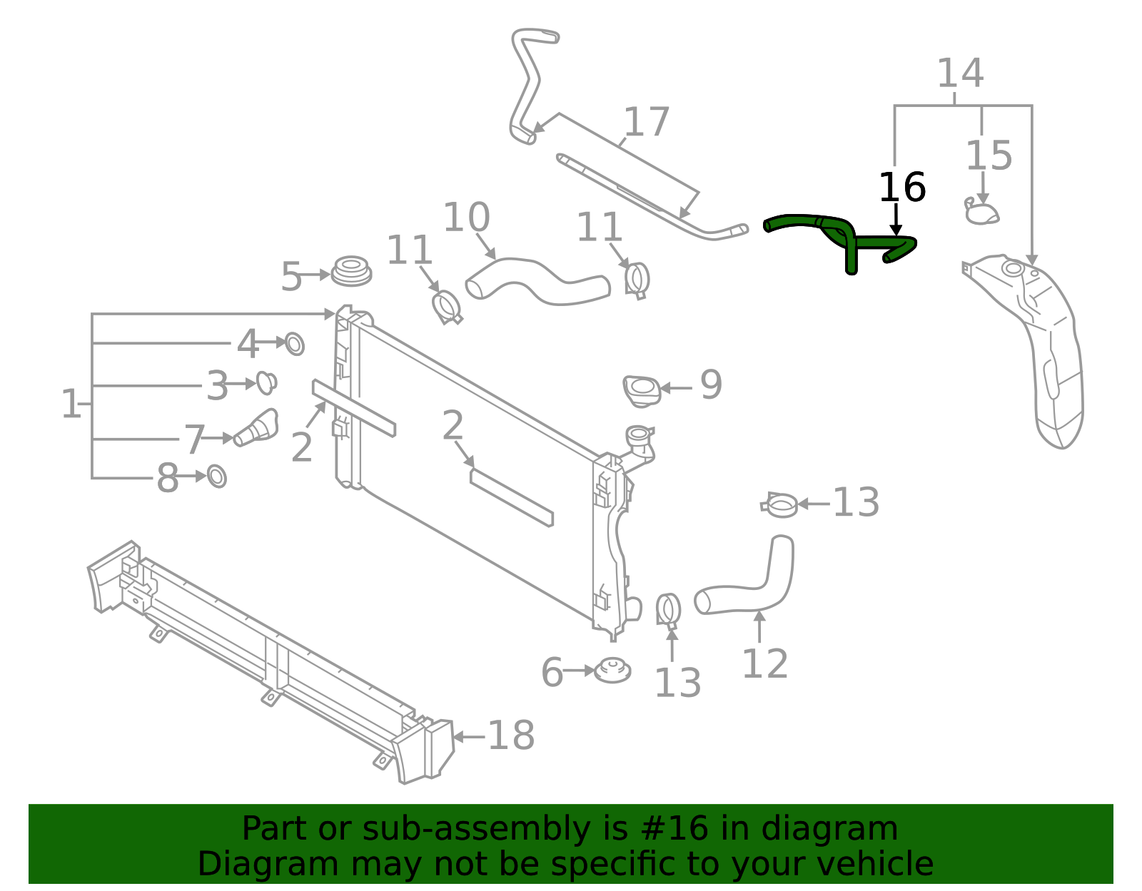 2021-2025 Subaru Overflow Hose 45160FL000 | Subaru Parts Pros - South ...