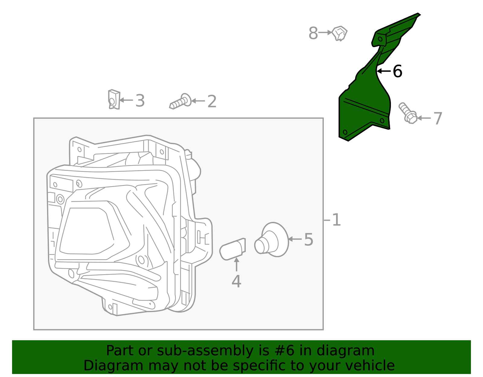 84126208 - Lamp Bracket 2019-2025 Chevrolet Blazer | GM Parts Center