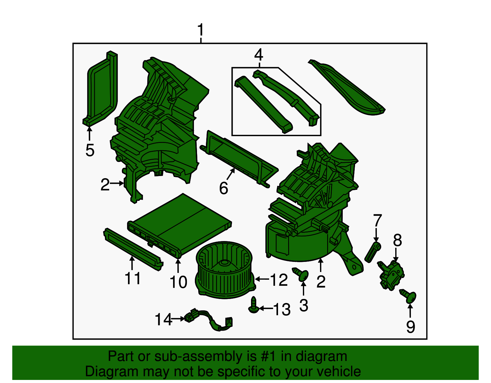 2013 Mazda CX-5 Blower Assembly KD45-61-140 | Mazda Parts Deals