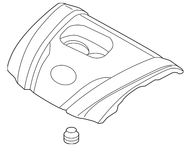 2016-2020 Toyota Engine Cover 11212-WB001 | Toyota Parts Center