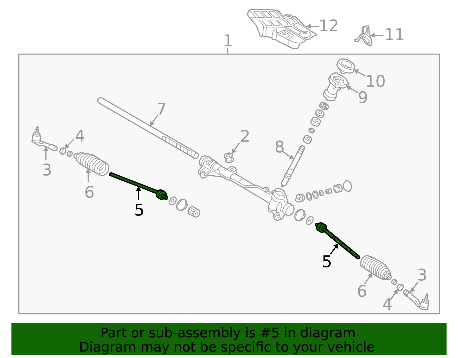 2021-2025 Hyundai Elantra Inner Tie Rod 56540-AA000 | OEM Parts Online