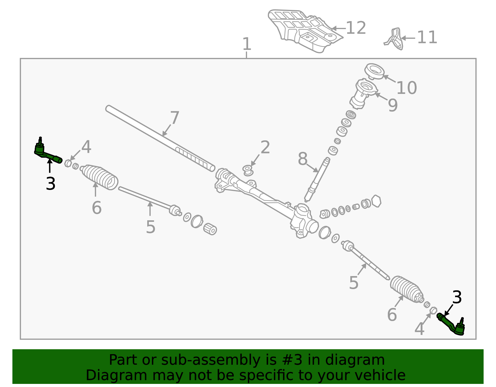 2021-2025 Hyundai Elantra Outer Tie Rod 56820-AA000 | OEM Parts Online