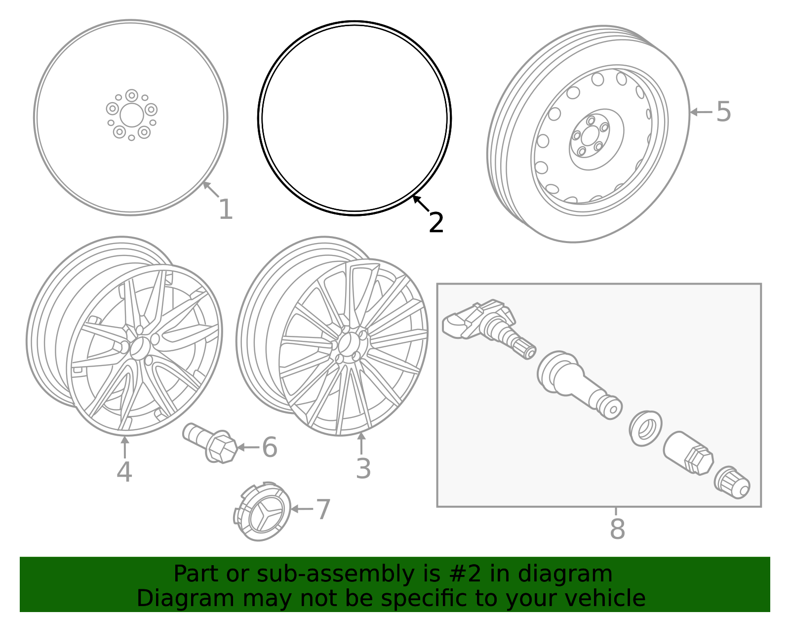 Genuine OEM Exchange Spoke Wheel | 247-401-20-00-64-7X21 | Fits Select ...