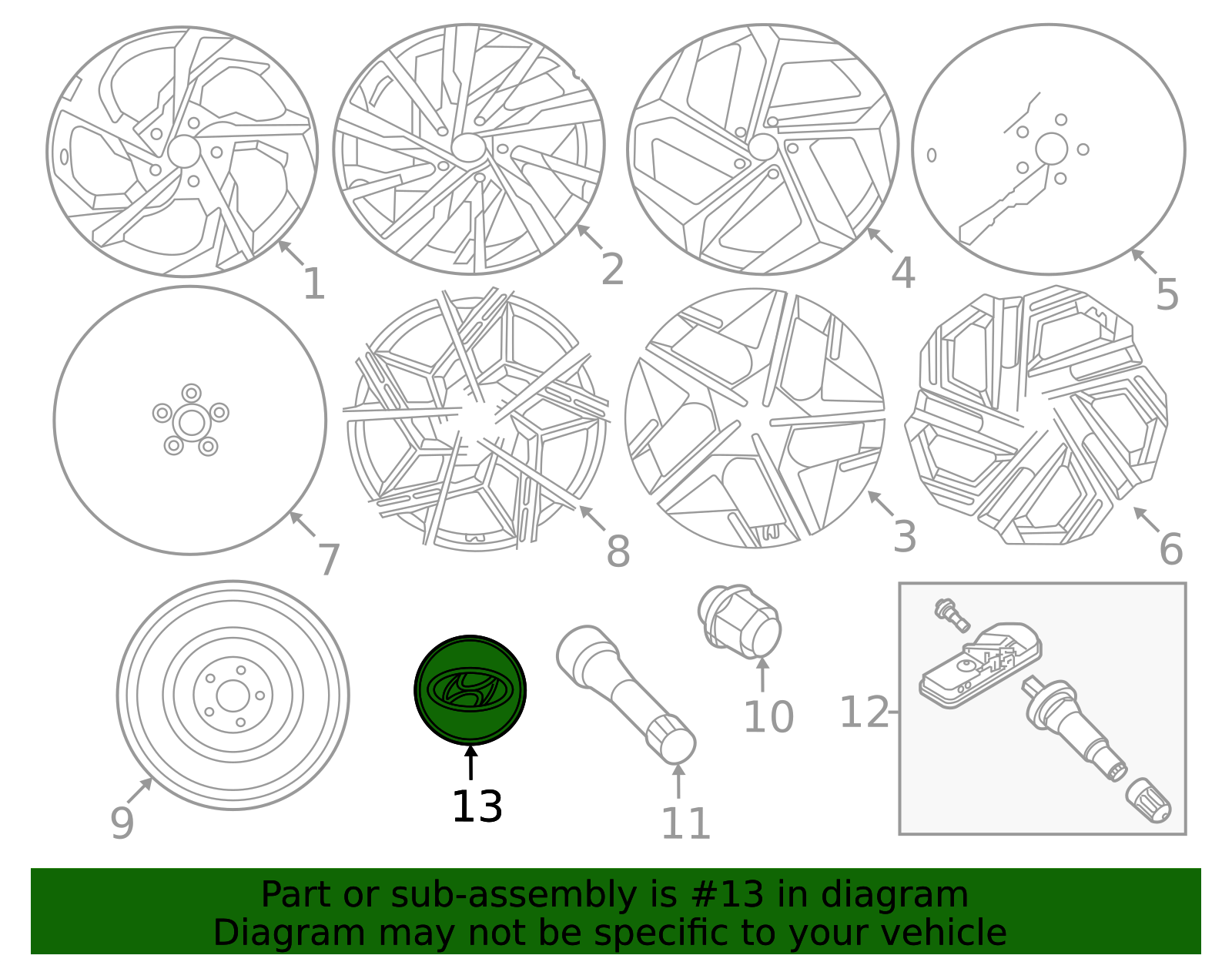 2021-2025 Hyundai Center Cap 52960-L1150 | MotorMotor