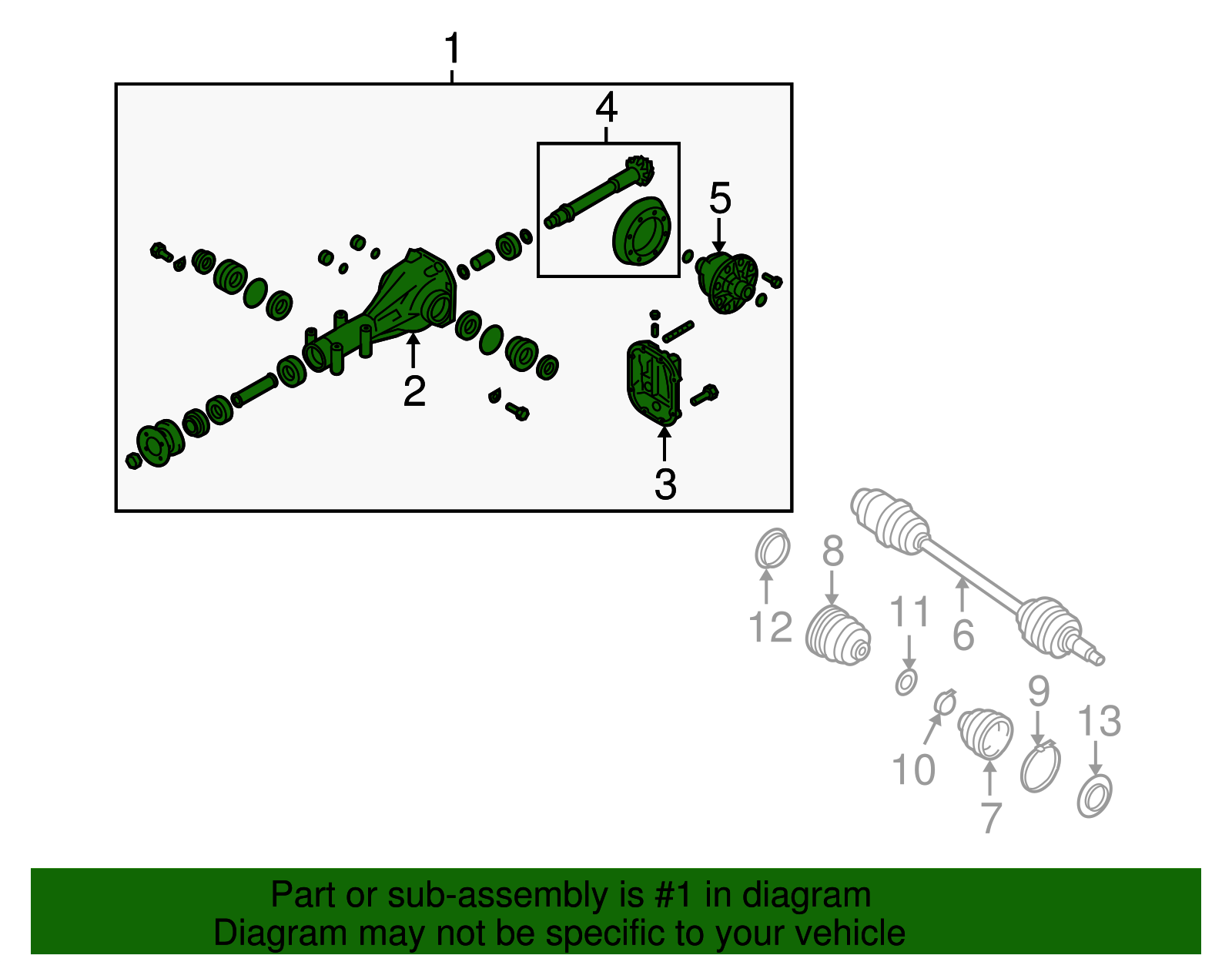 2010-2025 Subaru 2010-2024 Subaru Outback Legacy Impreza Crosstrek Rear ...