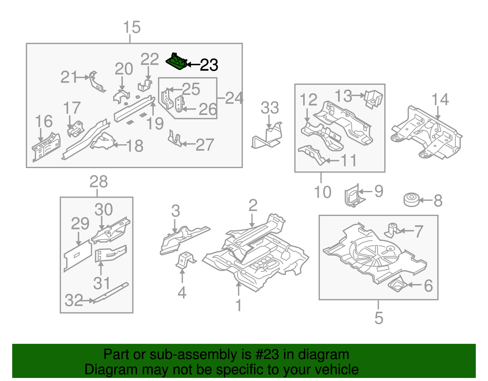 2004-2015 Mazda Rear Bracket BP4K-53-84XB | RealMazdaParts.com