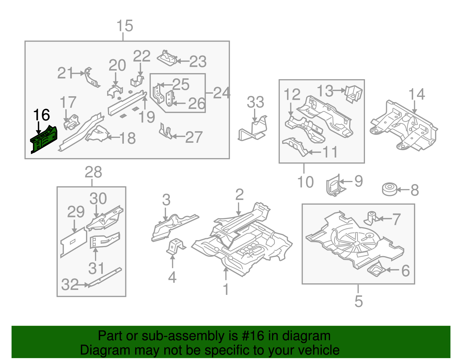C235-53-820B - Reinforcement 2006-2015 Mazda 5 | Florida Mazda Parts