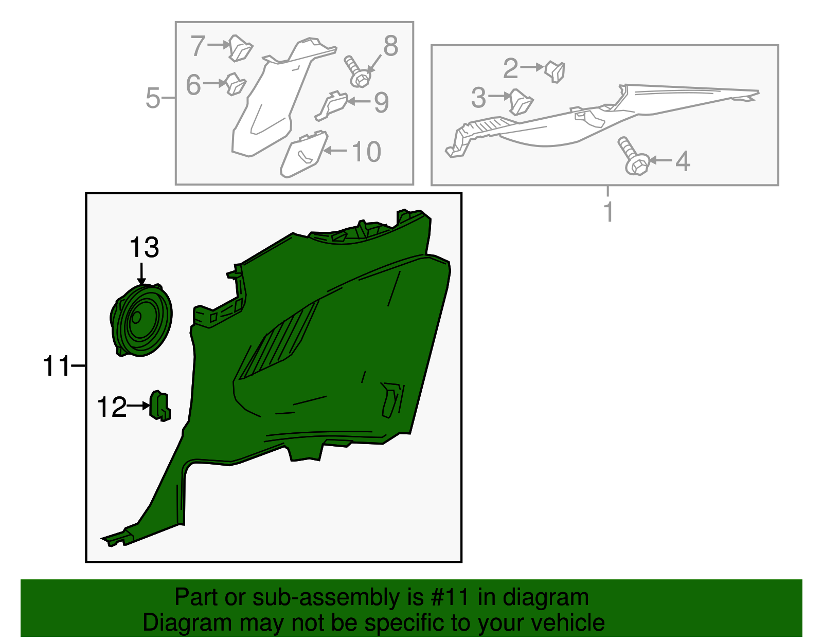 2016 Chevrolet Camaro Lower Quarter Trim 23372648 | Capital Chevy Parts