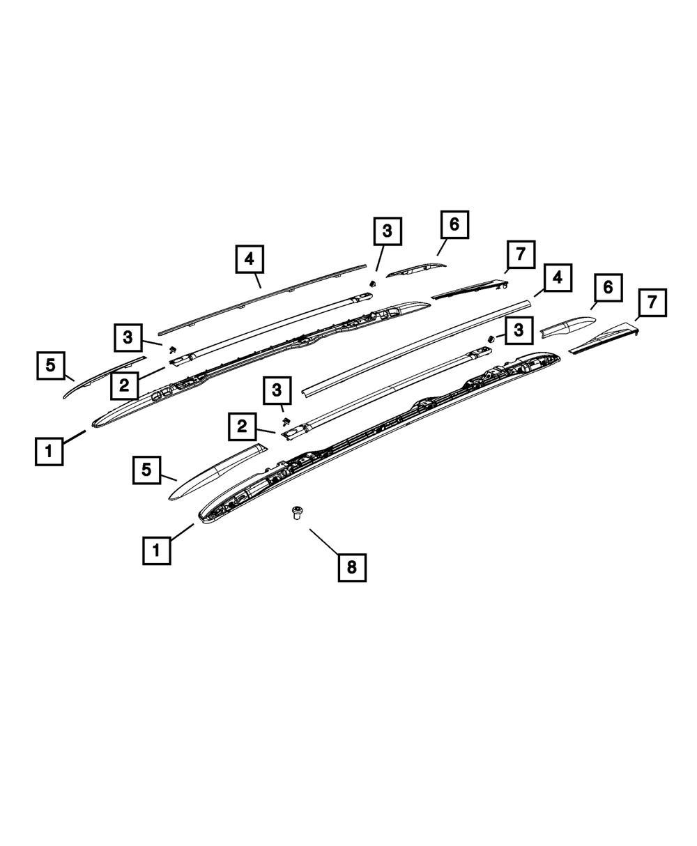 68227306AF - Tailgate Hinge Cover, Right 2017-2025 Chrysler | The ...