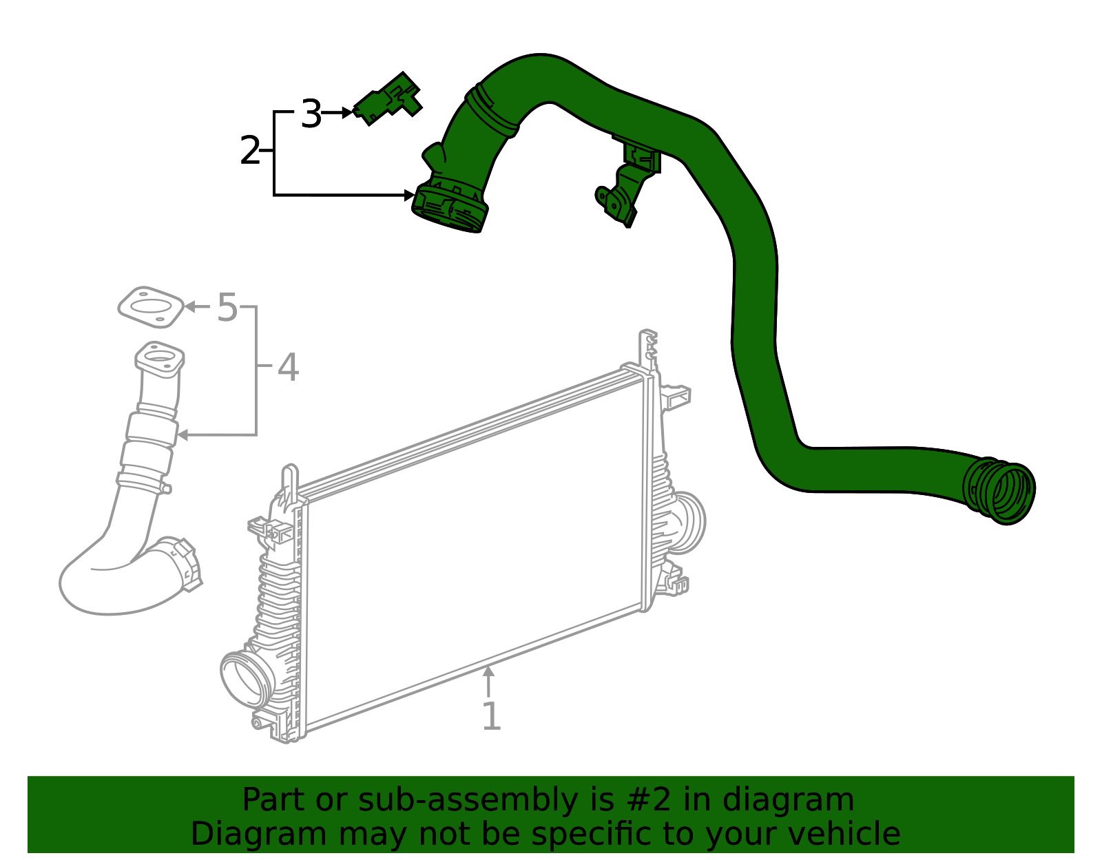 2016-2022 Chevrolet Malibu Inter-Cooler Hose 84843175 | Capital Chevy Parts