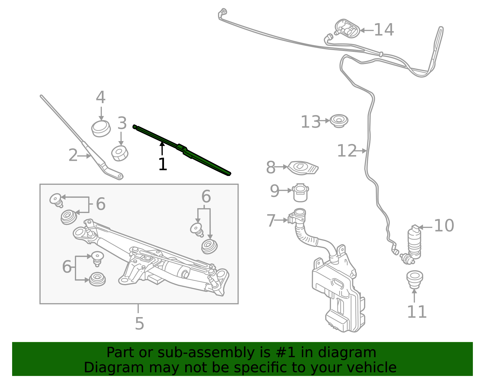 8Y1-998-002 - Wiper Blade 2022-2025 Audi | Audi OEM Parts Guy