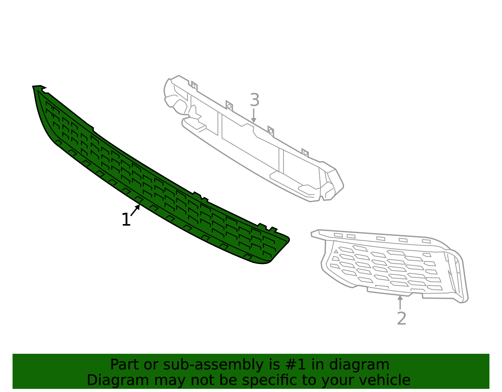 51118072979 - 2018-2020 BMW M5 Lower Grille (51-11-8-072-979) | BMW of ...