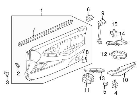 Window Regulator Rear Passenger Side Toyota Genuine (85710-AE010) Power ...