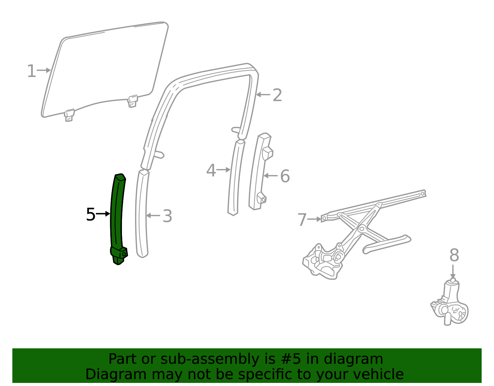 67406-04030 - High-Quality Guide Channel for 2005-2023 Toyota Tacoma ...