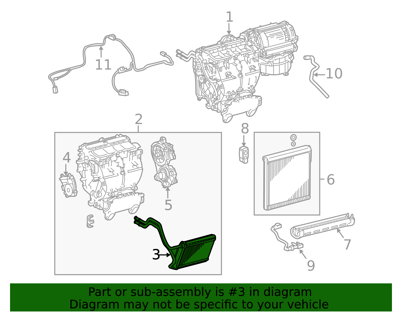 Genuine Official Toyota Heater Core part# 87107-07030 for 2005-2020 ...