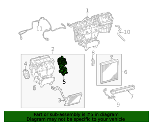 2011-2020 Toyota Sienna HVAC Air Inlet Door Actuator 87106-08101 ...
