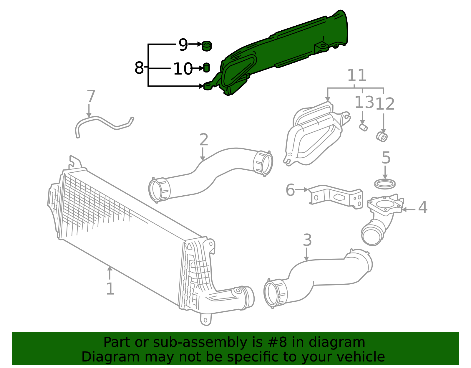 2024-2025 Toyota Land Cruiser Air Inlet Duct 17751-25100 | Toyota Parts ...
