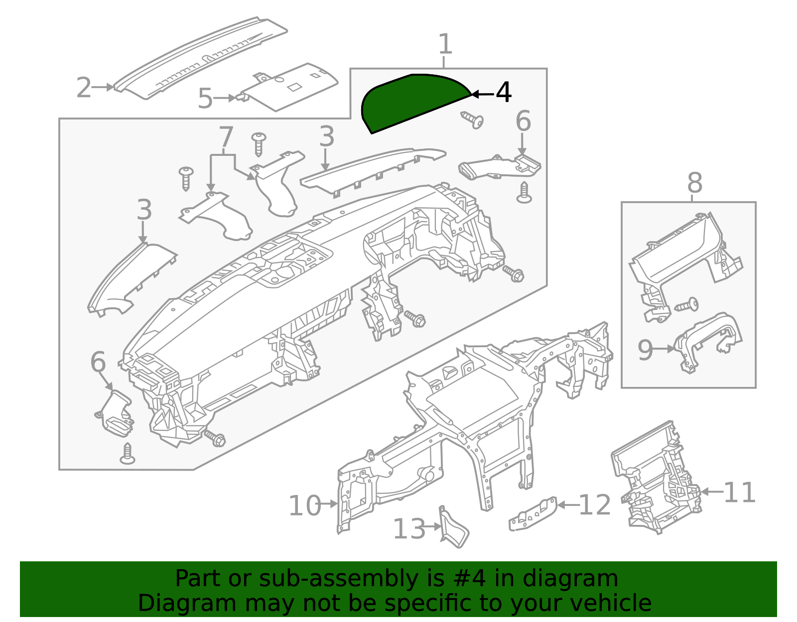 LR133165 - High-Quality Instrument Cluster Visor for 2020-2022 Land ...