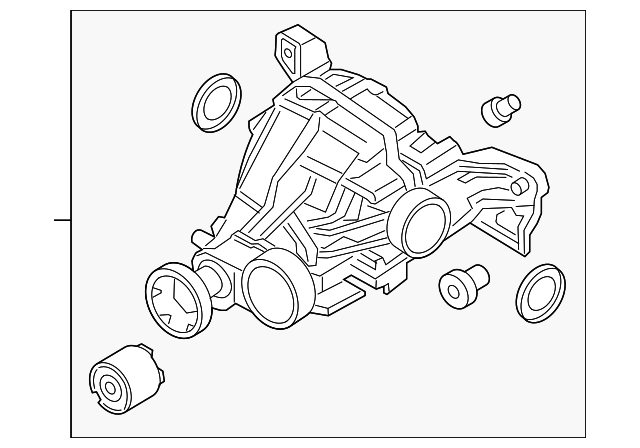 2019-2025 Porsche Cayenne Differential Assembly 0DG-500-044-EX | Sunset ...