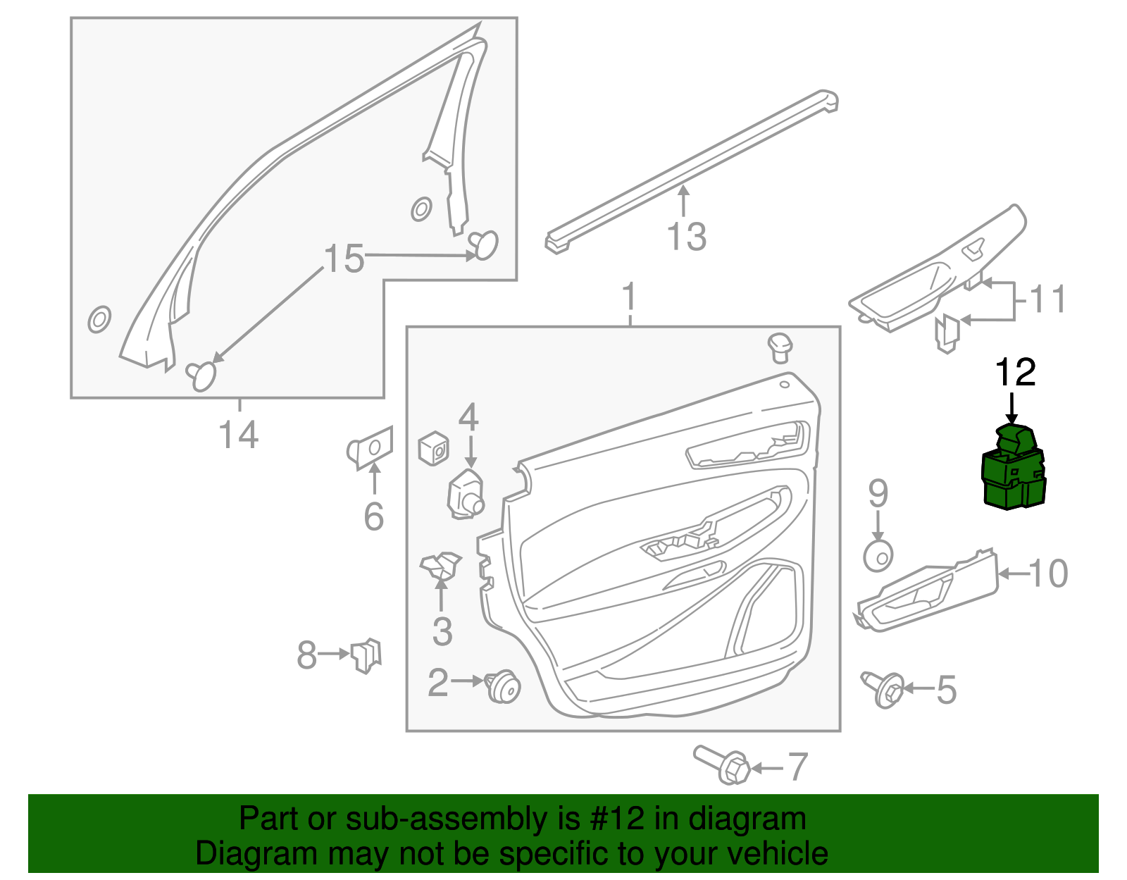 Ford Door Window Switch - Power Window Control - Part #SW-7922 ...