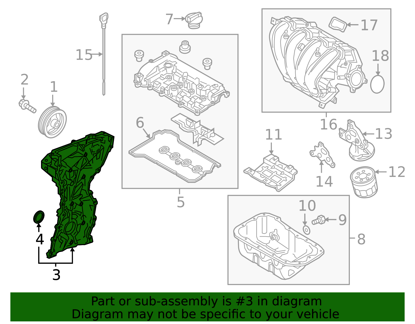 11310-WB001 - High-Quality Engine Timing Cover for 2016-2020 Toyota ...