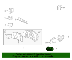 2019-2022 Honda HR-V Start Button 35881-T4N-H14 | Honda Factory Parts