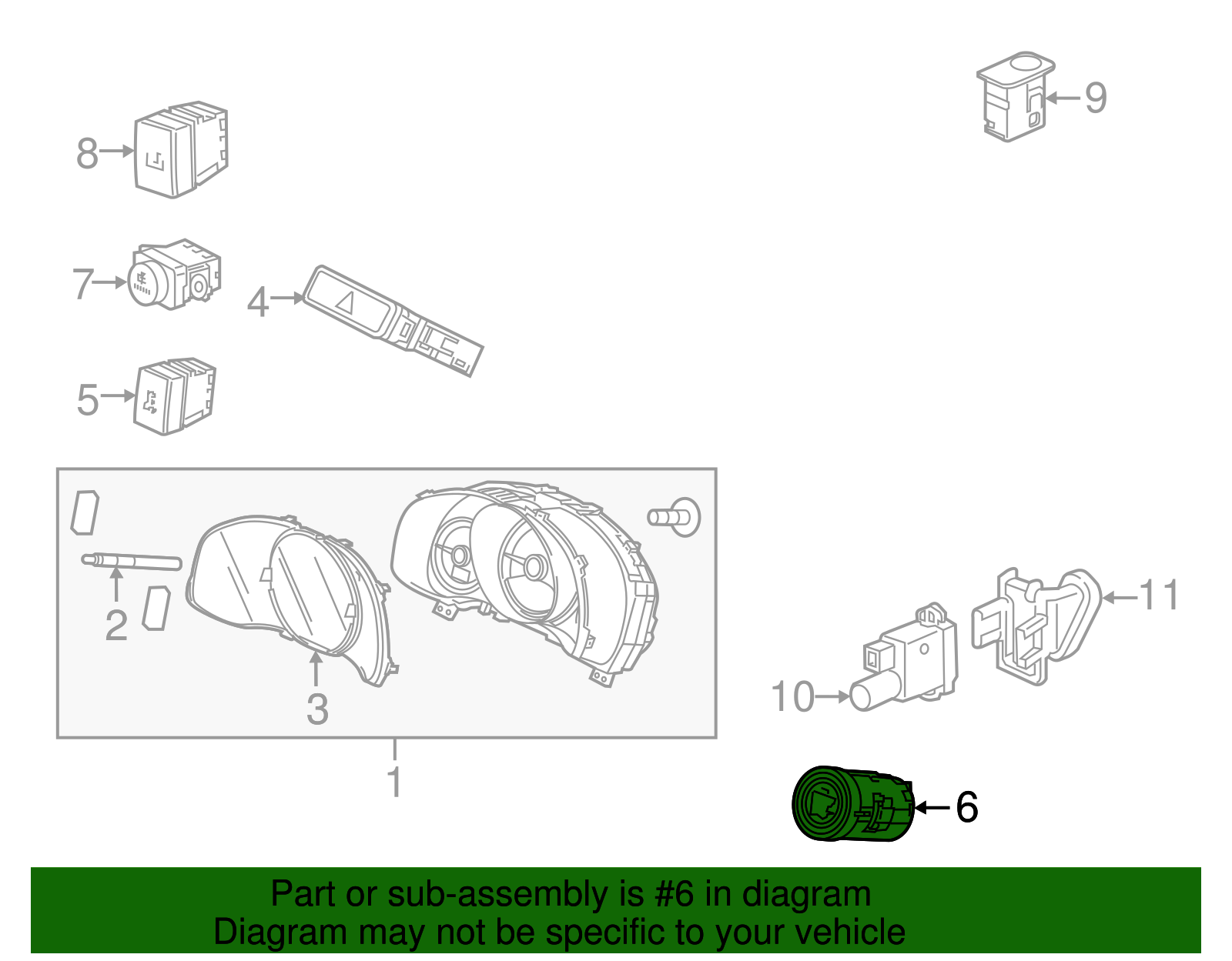 35881-T4N-H14 - Start Button 2019-2022 Honda HR-V | Honda Parts Online