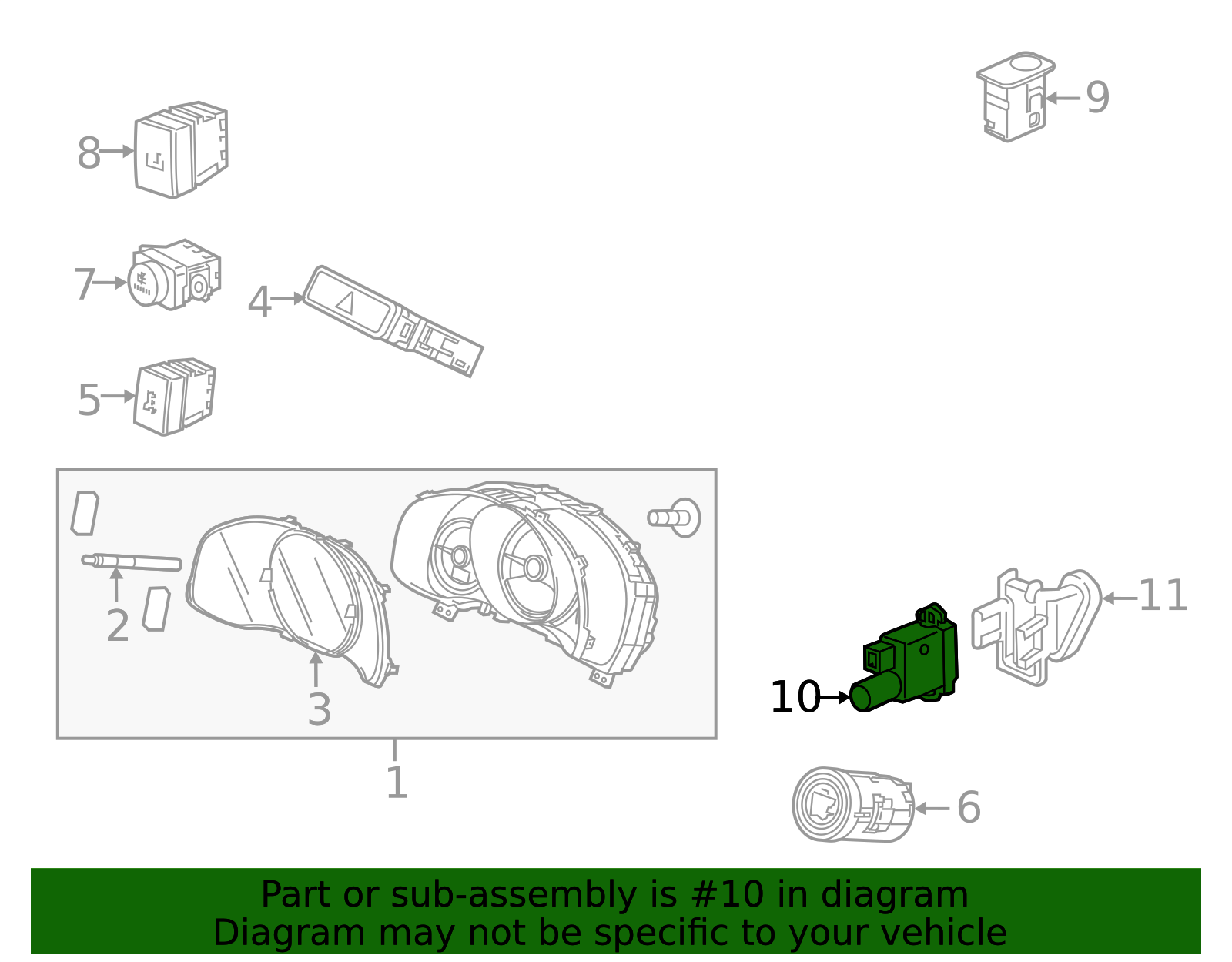 2012-2022 Honda Humidity Sensor 80590-TR0-A01 | Honda Factory Parts