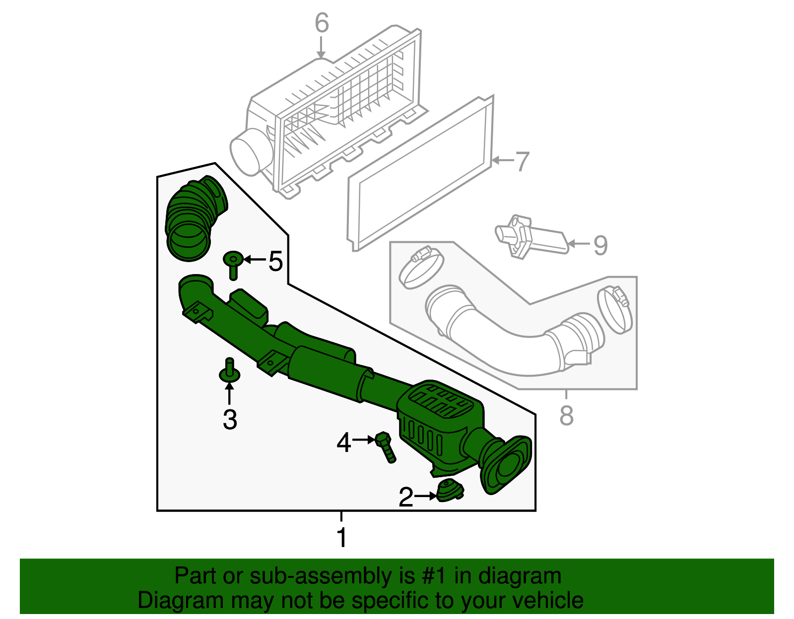 16554-EA000 - Air Inlet Assembly 2005-2019 Nissan Frontier | Nissan ...